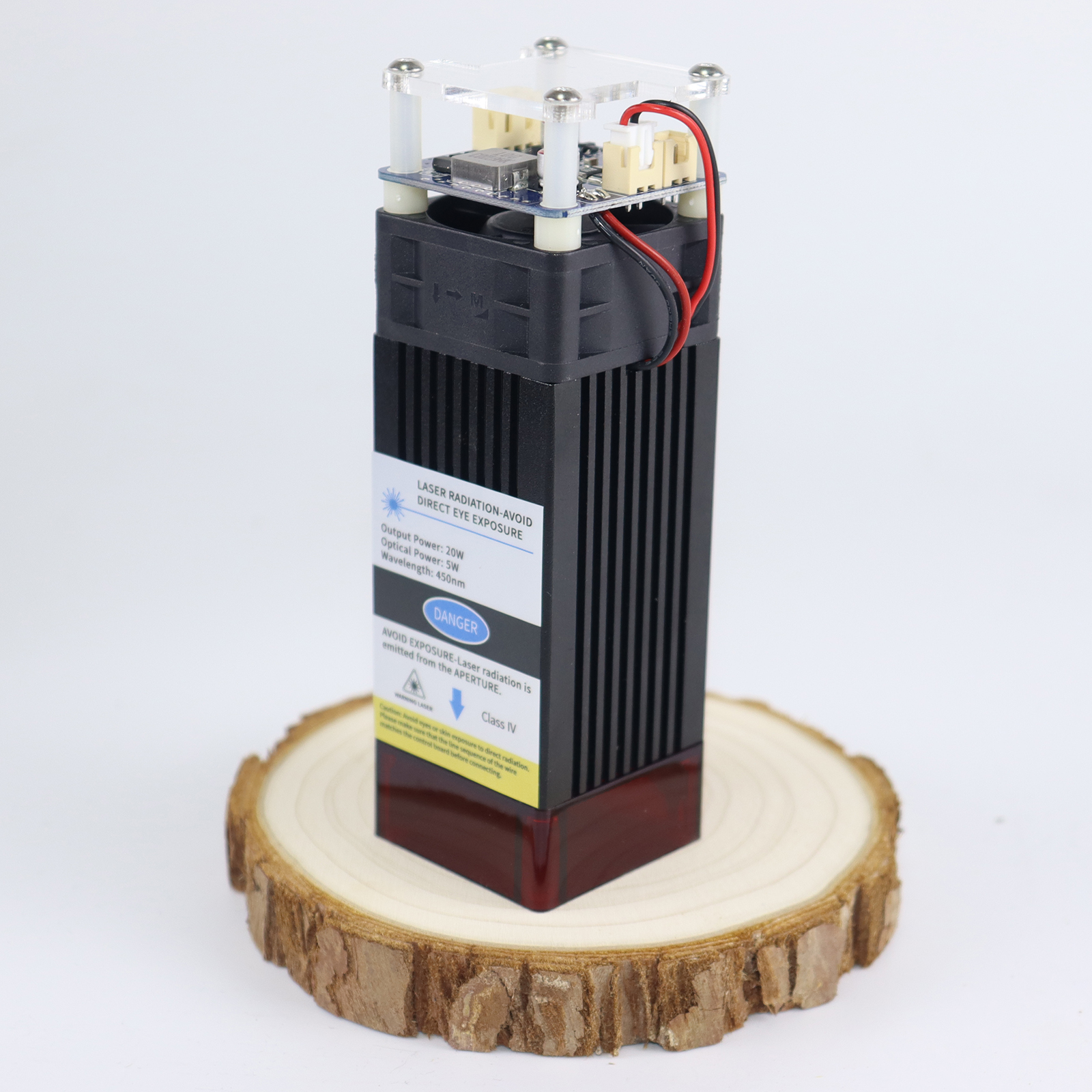 20W Engraving Cutter 5W Optical Power Laser Module Kit Wood Engraver ...