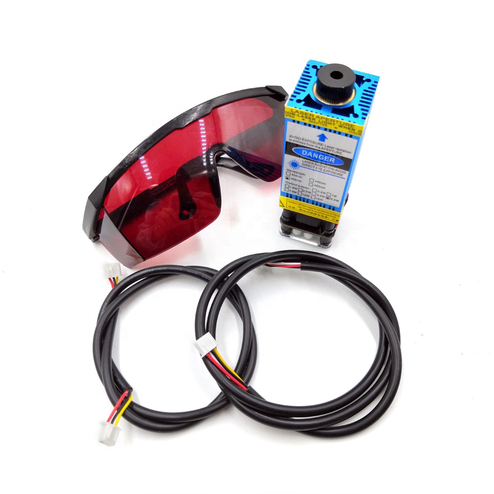 5500mw 2500mw 15000mw 33mm adjustable Blue Laser Module CNC Laser ...