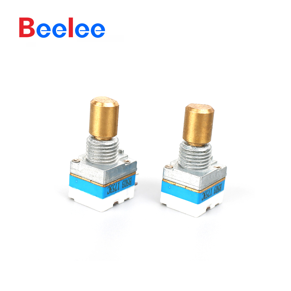Beelee 9.5mm rotary potentiometer 10V 50V waterproof pcb mount single ...