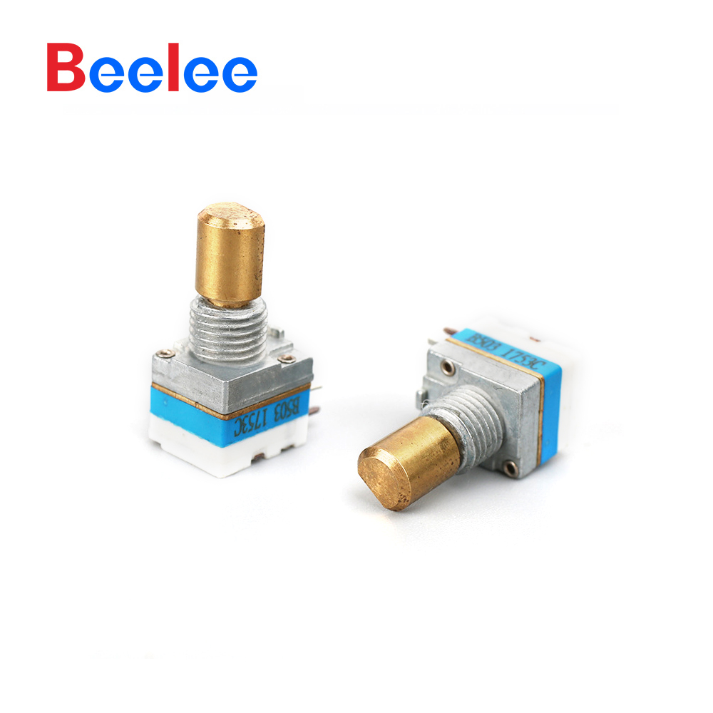 Beelee 9.5mm rotary potentiometer 10V 50V waterproof pcb mount single ...