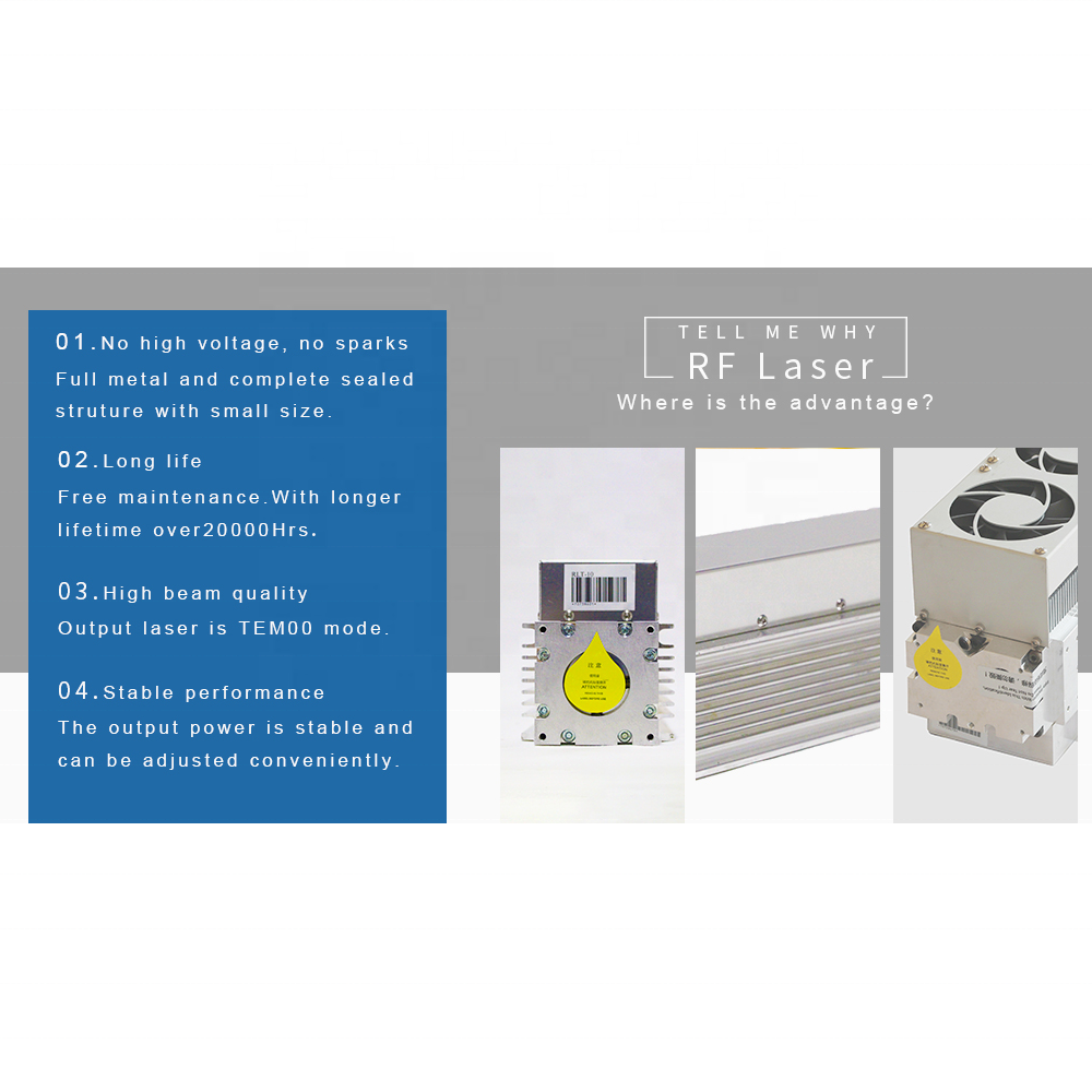 BlueTimes High Quality RLT-30 Laser Source Radio Frequency 30W rf Co2 ...