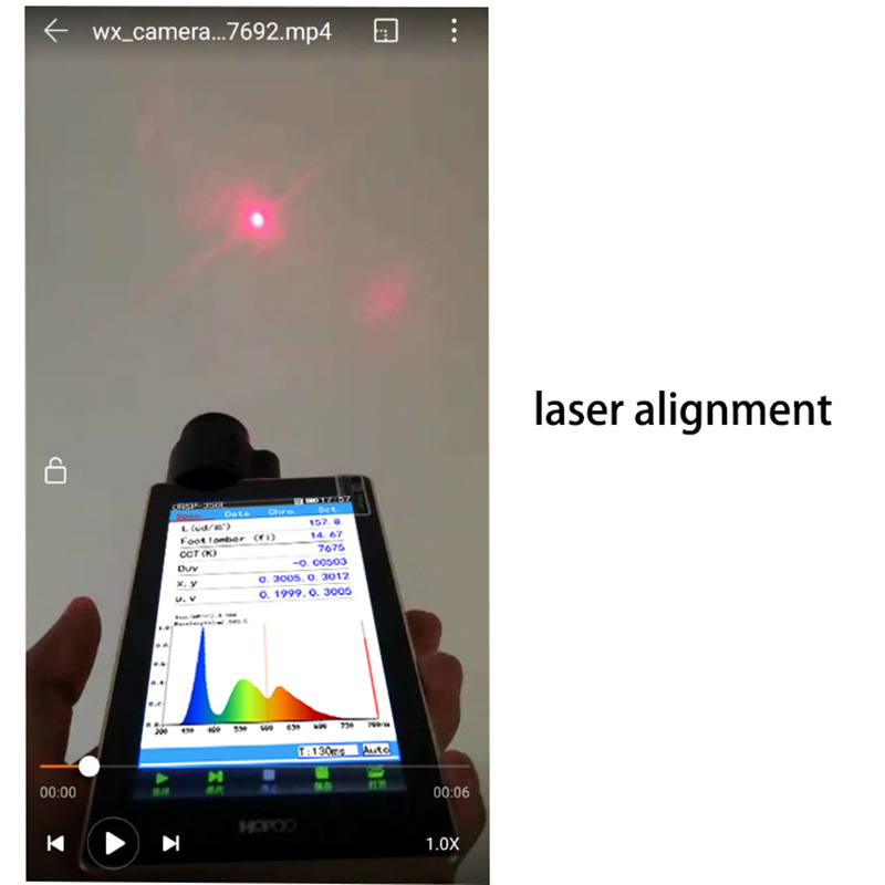 Brand New 350L Spectrometer Portable Spectral Luminance Meter Foot ...