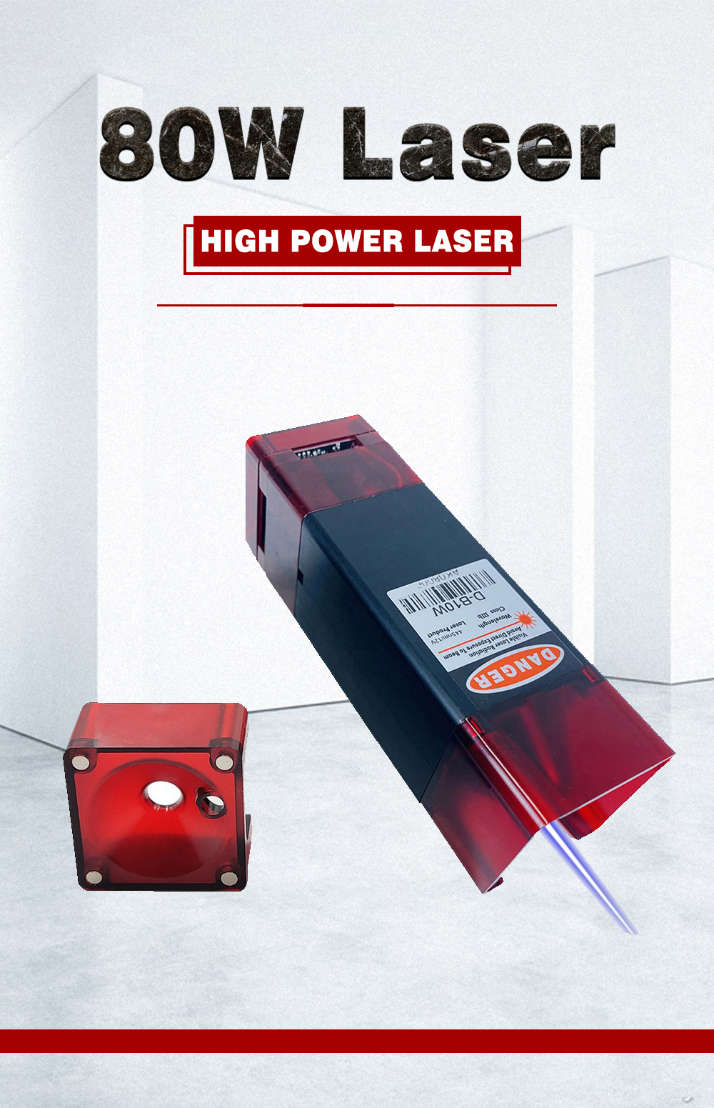 Diode Laser Module 80w for Laser Engraving Machine 80W Laser For 8mm ...