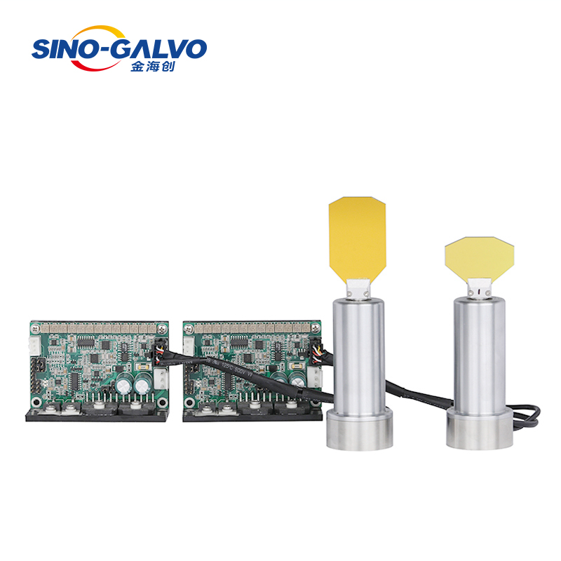 Galvanometer scanner head with analog singal and digital signal for ...