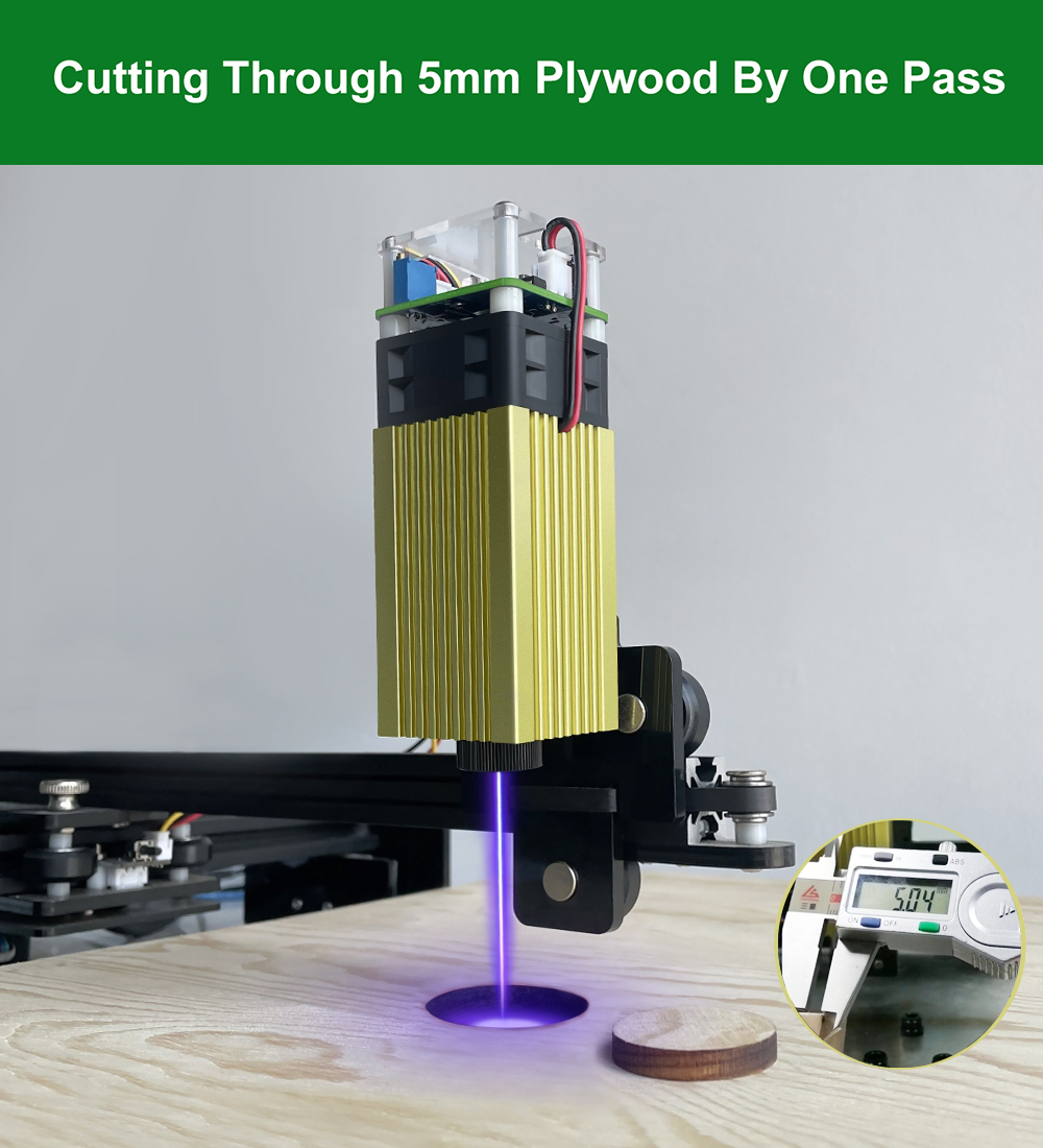 LASER TREE 450nm 40W Focal Adjustable TTL/PWM Blue laser diode module ...