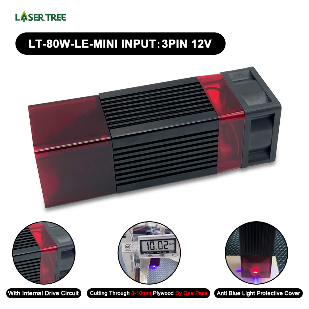 LASER TREE 80w mini laser module diode cnc blues laser Equipment Parts ...
