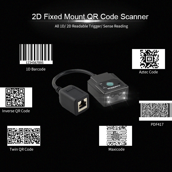 LV3000U Industrial Barcode Scanner Fixed mount QR Reader for Smart ...