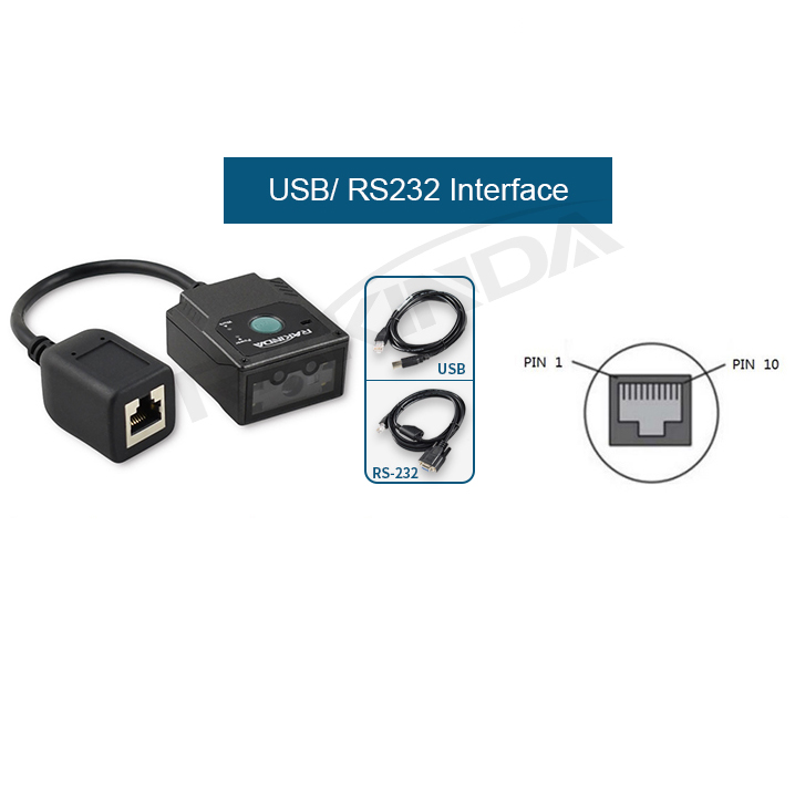 LV3000U Industrial Barcode Scanner Fixed mount QR Reader for Smart ...