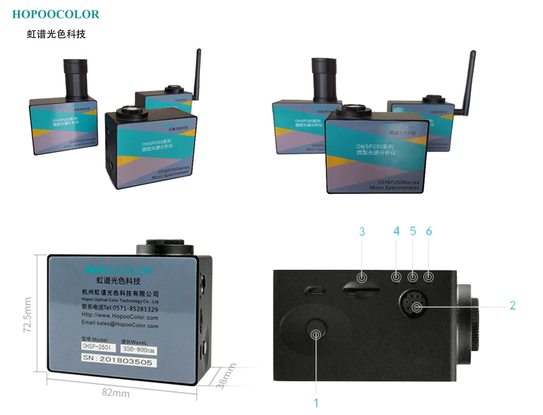 New Design raman light spectrometer portable /Lab spectrometer OHSP250 ...