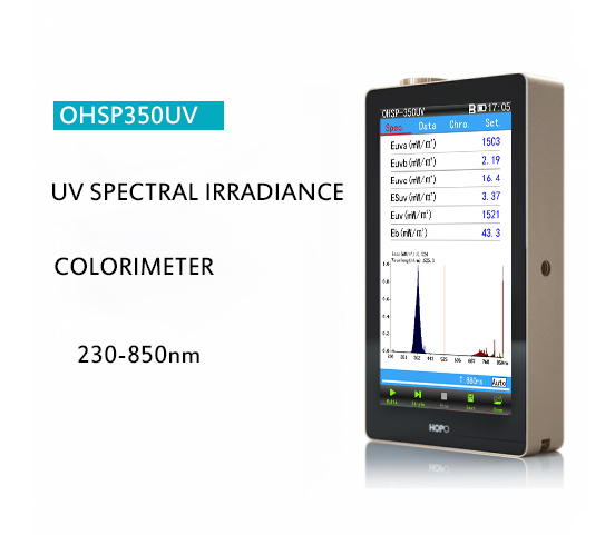 Portable spectrometer measure uv light spectrum uv intensity meter ...