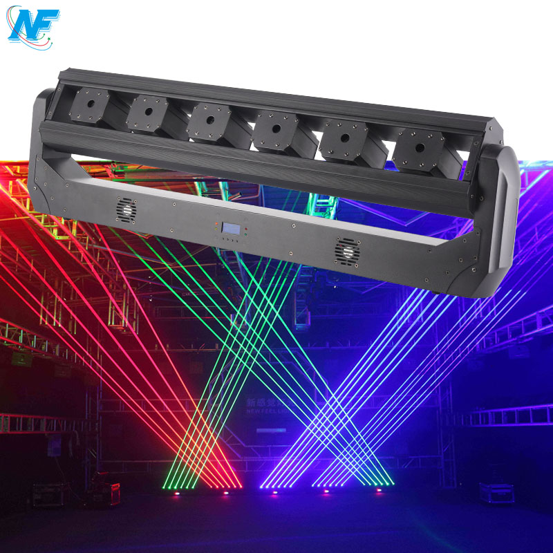 Rotating RGB Laser Bar with Individual Diode Pan 6 x 1000mW RGB Laser ...