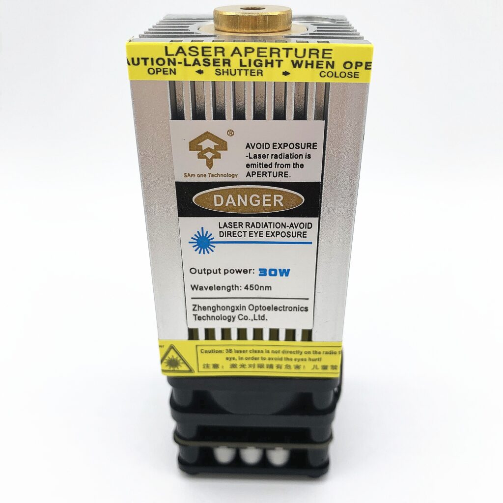 30W blue laser head module ultra-fast engraving stainless steel ...