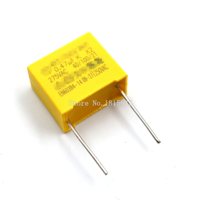 Sourcing Map Pack Of 10 Safety Capacitors Polypropylene Film 0.47uF