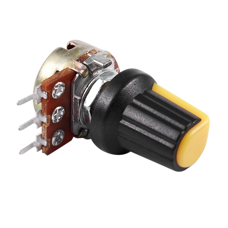 5K Ohm Linear Taper 5-Pack - 3 Terminal B Type Audio Pots Rotary ...