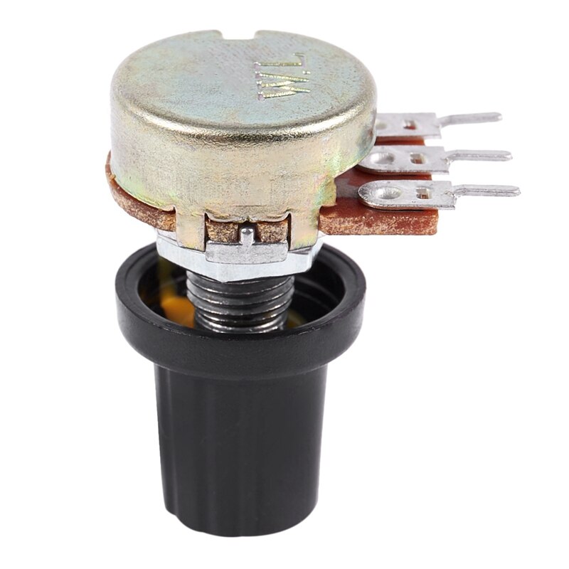 5K Ohm Linear Taper 5-Pack - 3 Terminal B Type Audio Pots Rotary ...