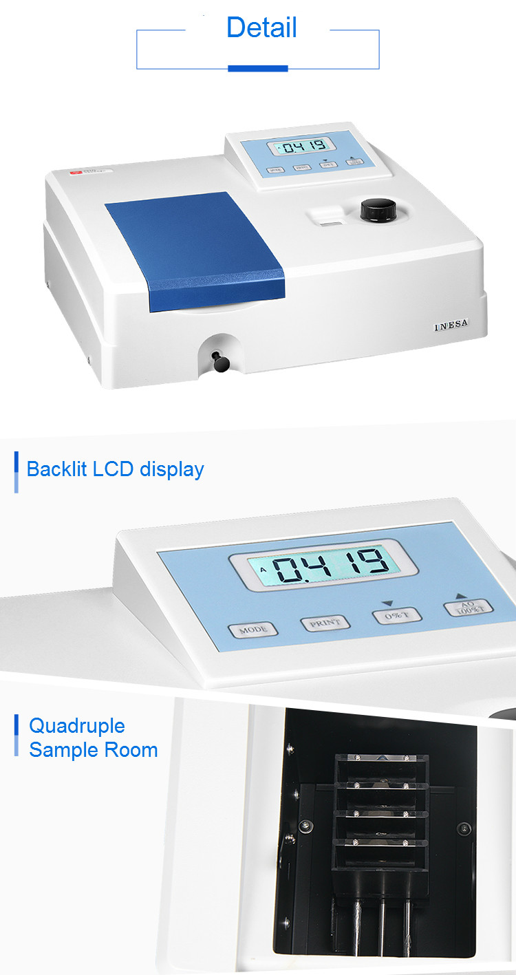 UV-visible Spectrophotometer 752N Precision UV-Vis Photometer ...