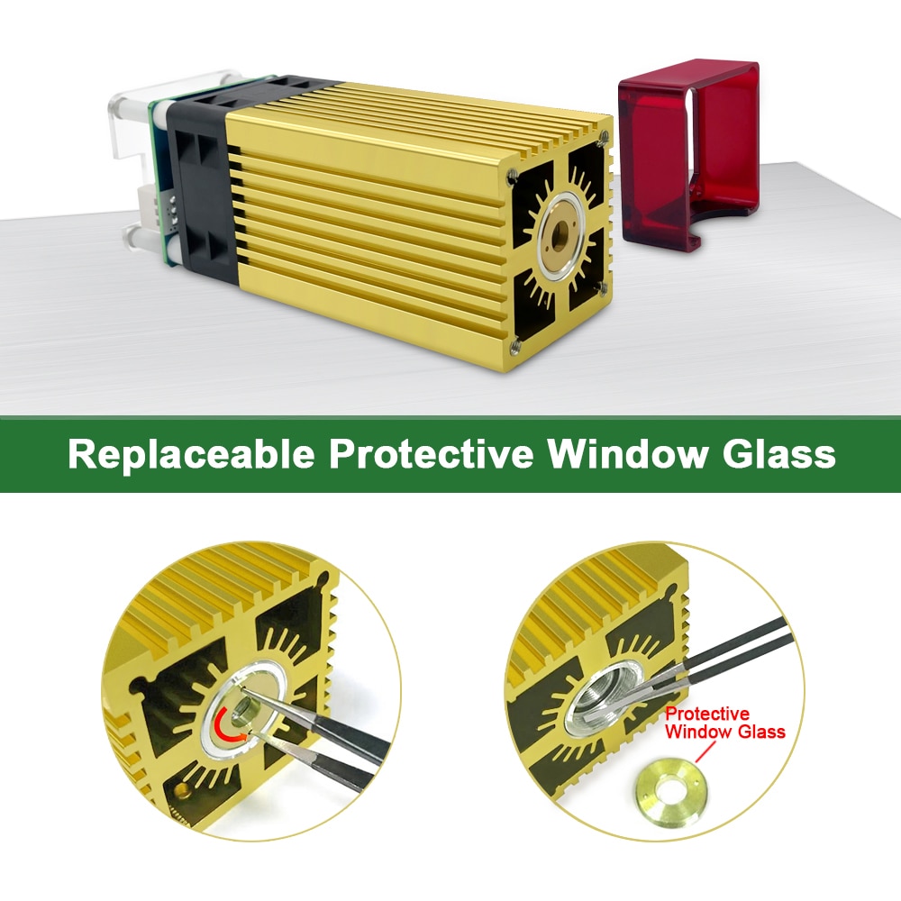 LASER TREE 20W Optical Power Laser Head with Air Assist 455nm Blue ...