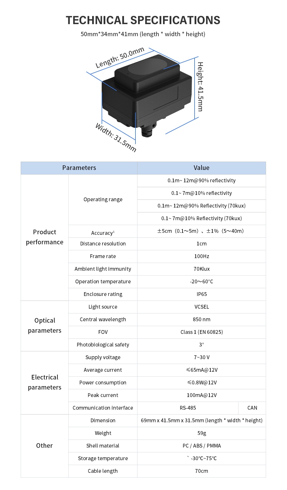 Arduino Raspberry Pi Sensor TFmini-S Lidar Range Finder - Arduino ...