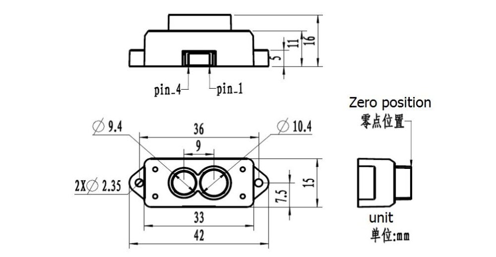 Tfmini Plustf Mimitf Luna Tof10120 Tof Laser Lidar Range Sensor Module Distance Ranging