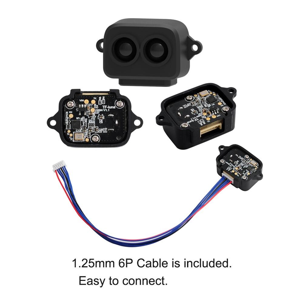 Tf Luna Lidar Module Range Finder Sensor Single Point Micro Ranging Module 5v Uart Iic Interface